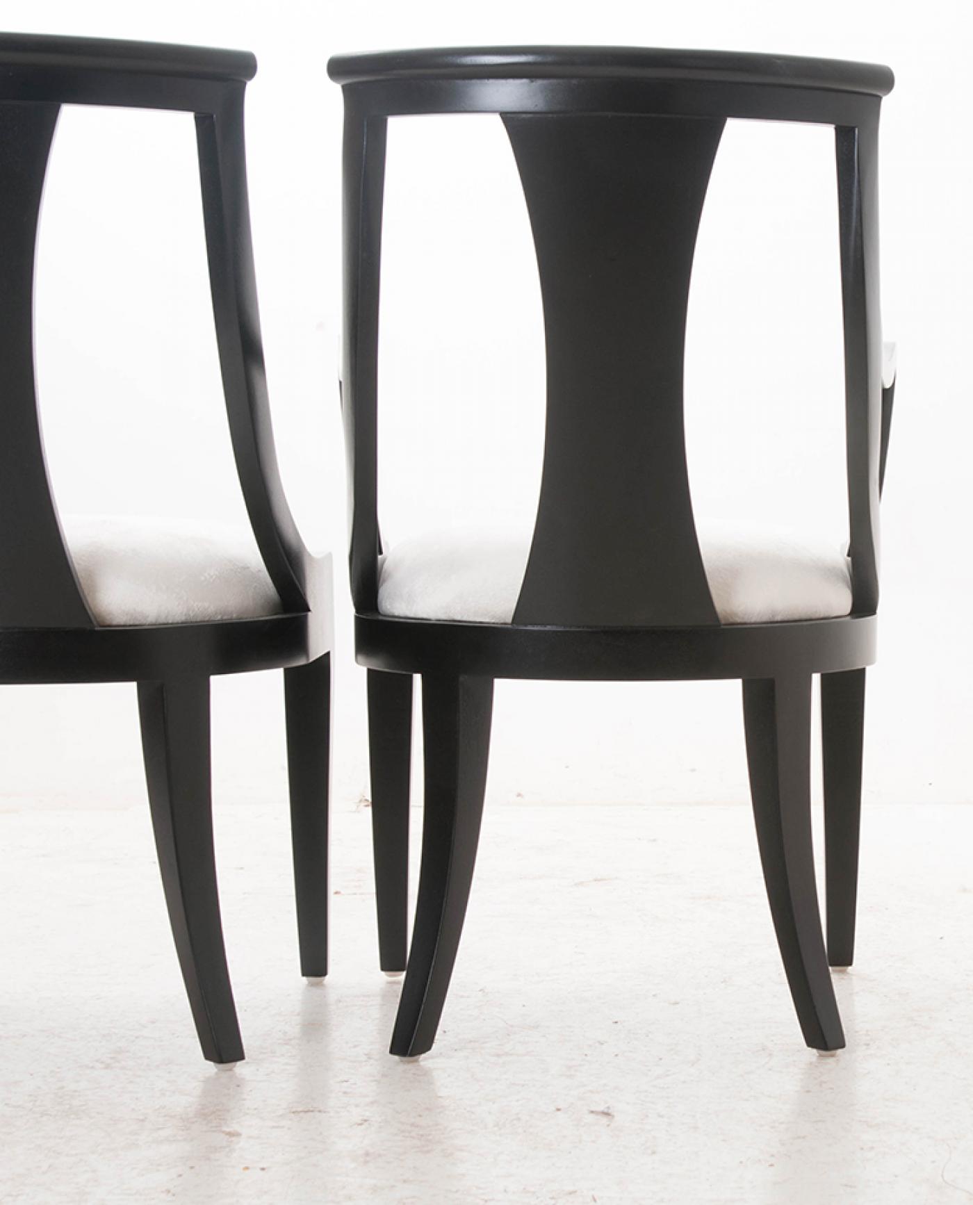 Ebony Reproduction Dining Chairs