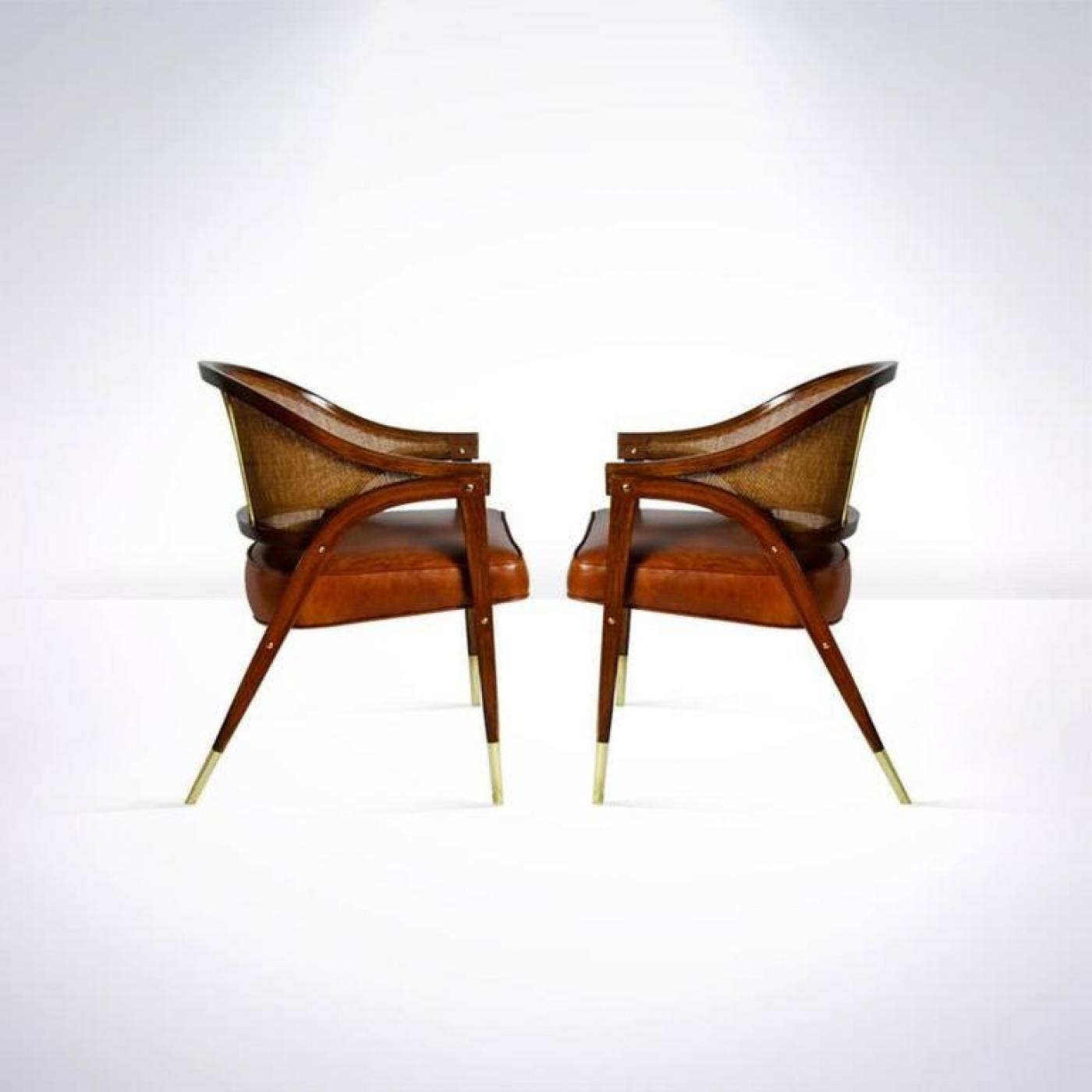 Edward Wormley - A-Frame Armchairs by Edward Wormley for Dunbar