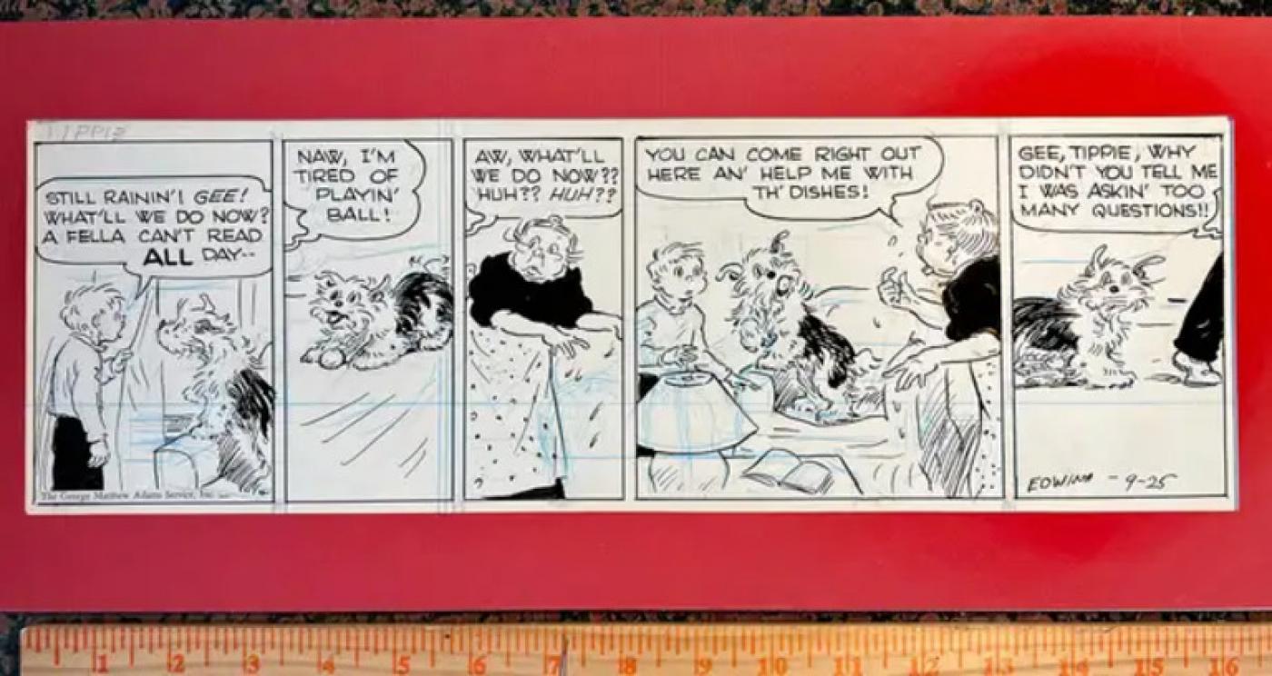 Edwina Dumm - Tippie Comic Strip Original Art - Female Cartoonist