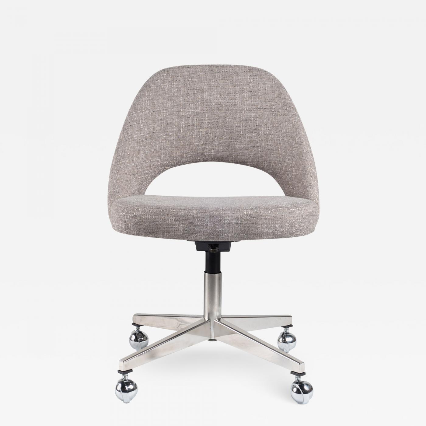 Eero Saarinen - Saarinen Executive Armless Chair by Knoll in Gray Weave ...