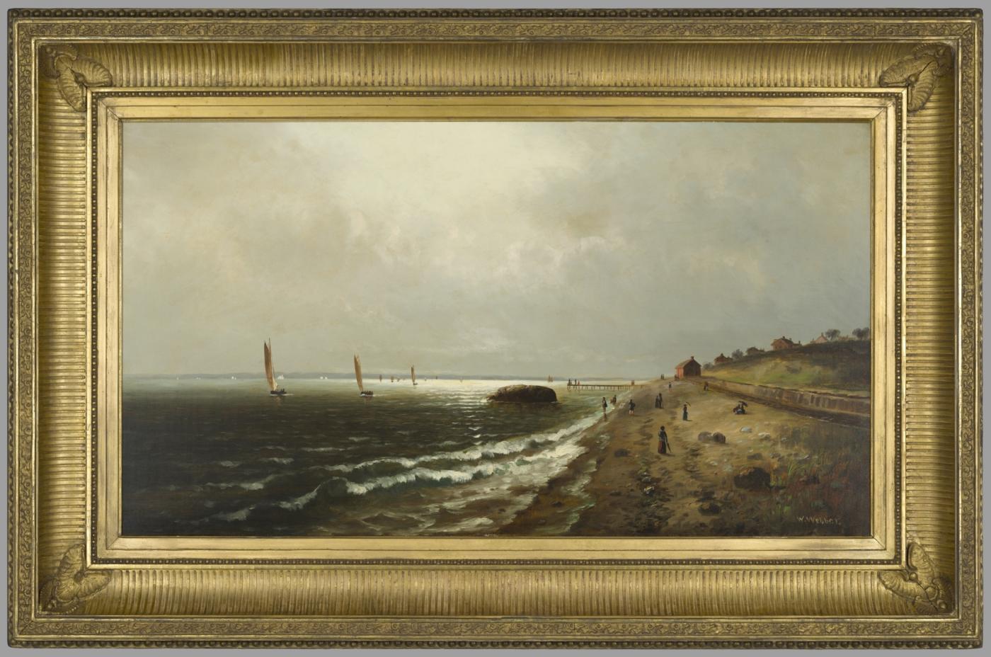 Elbridge Wesley Webber - A Day at the Beach, Oak Bluffs, Martha’s ...