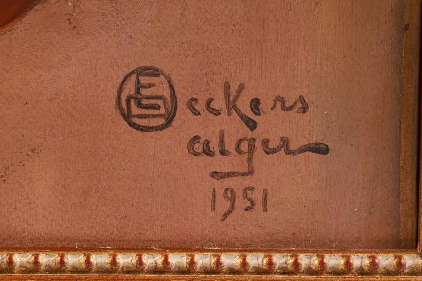 Emile Deckers ( Belgian, 1885 –1968) A Portrait Painting of An Algerian ...