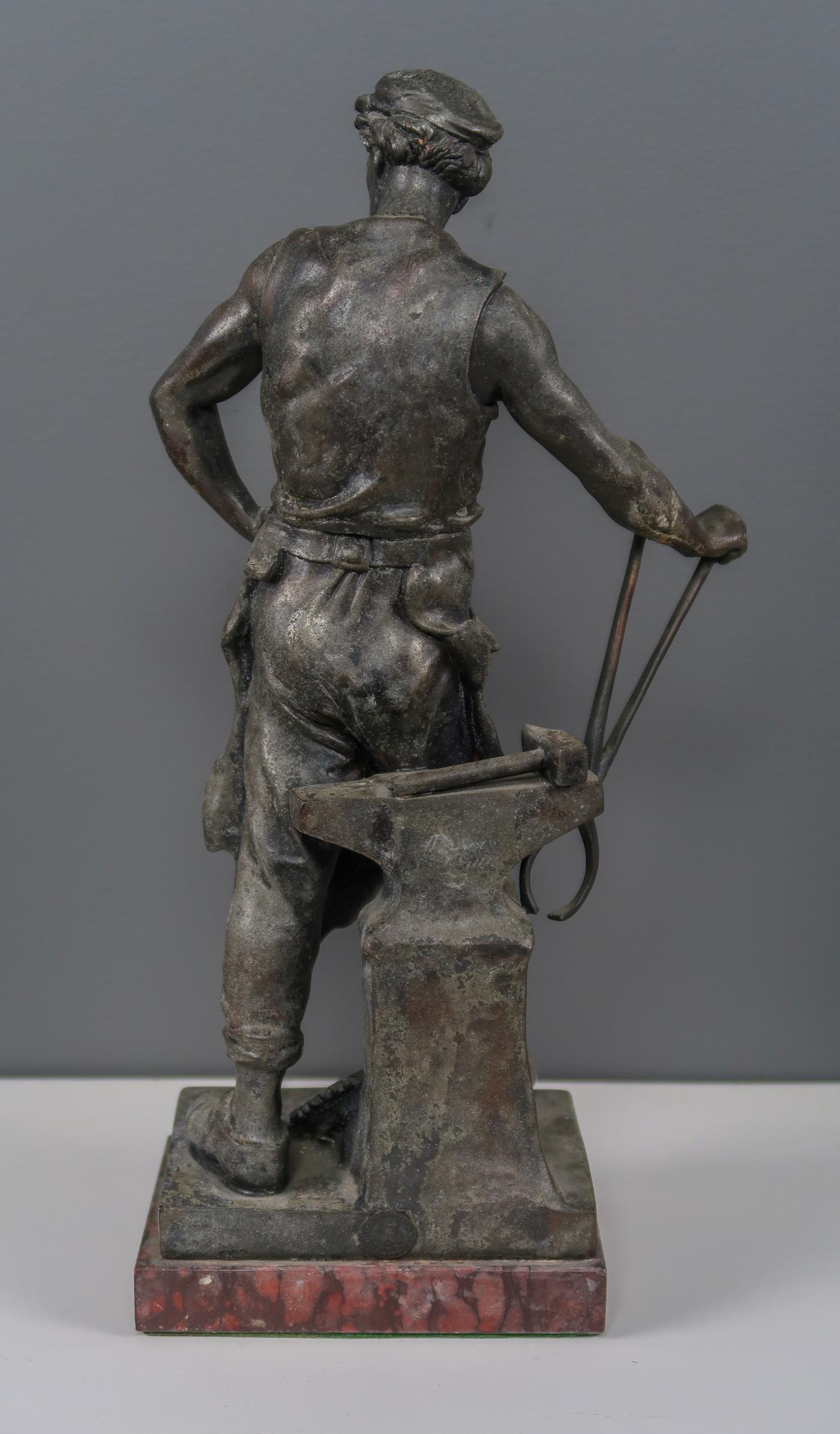 Emile Louis Picault - Emile Louis Picault, Bronzed Spelter Metal "Le ...