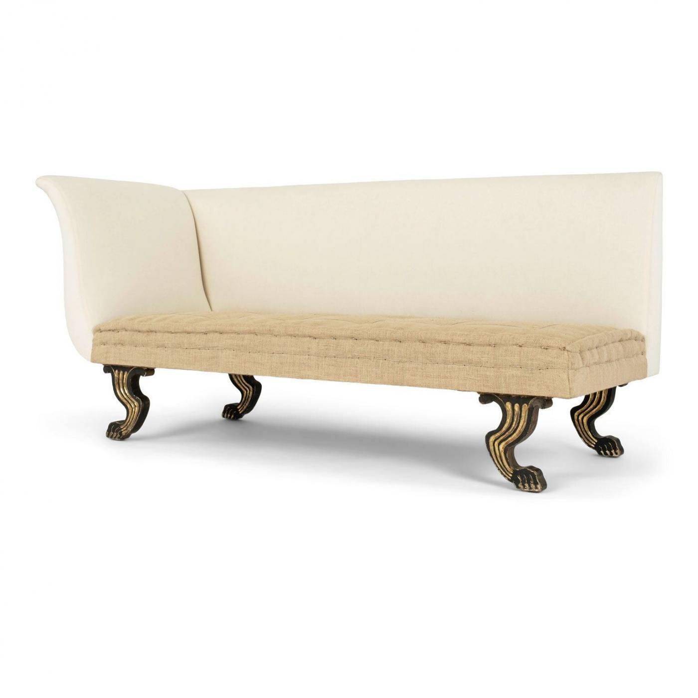 Empire Style Curved-Arm Daybed