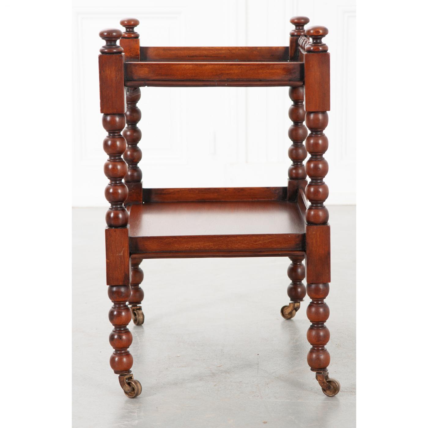 English 19th Century Mahogany Trolley
