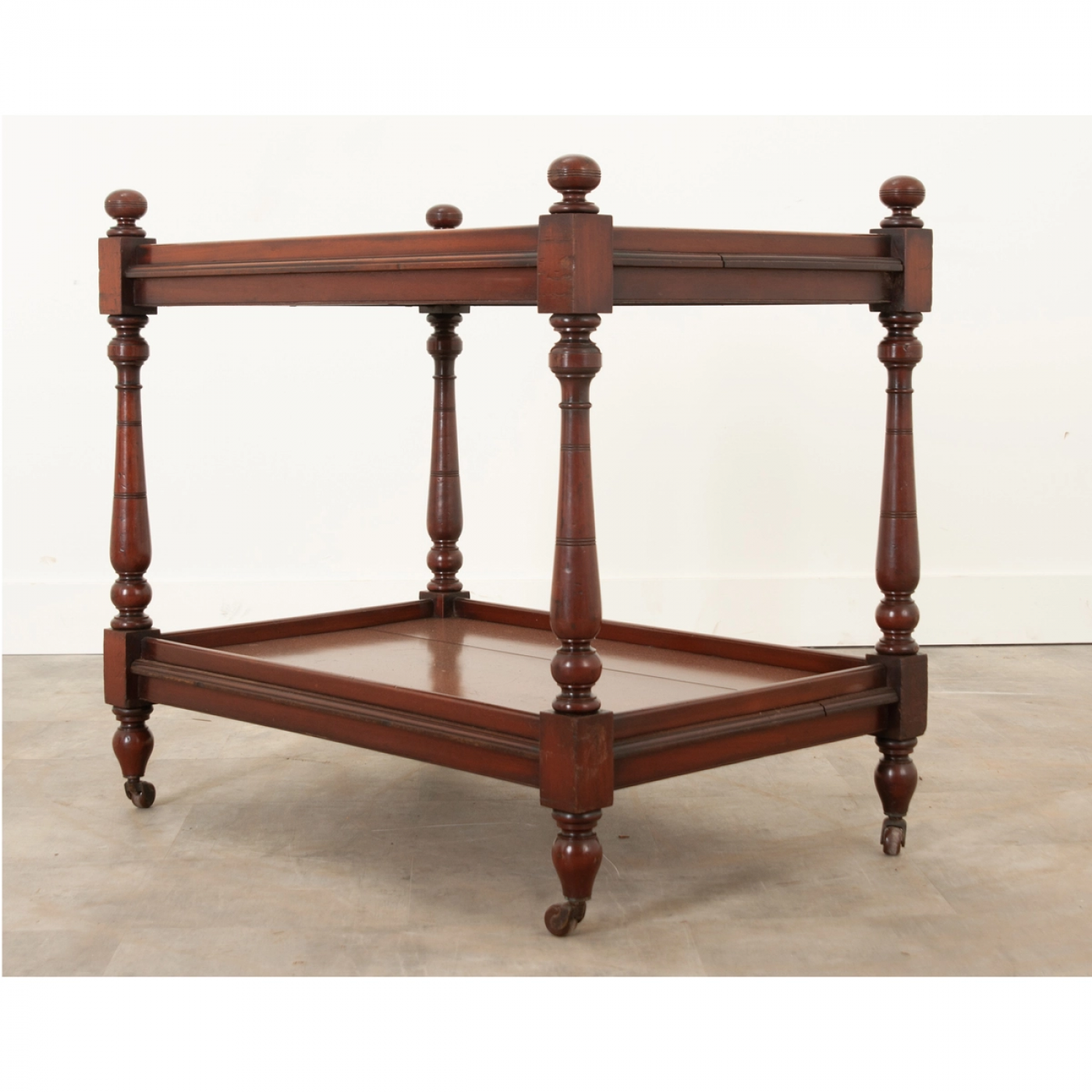 English 19th Century Mahogany Trolley