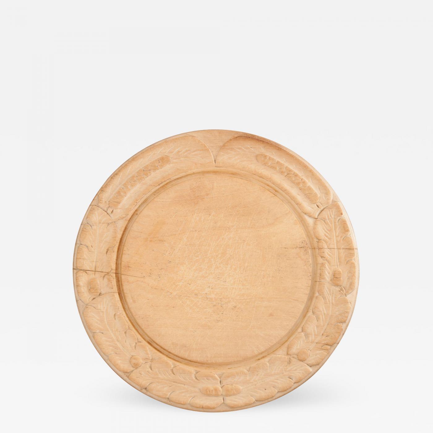 English Early 20th Century Fruitwood Breadboard