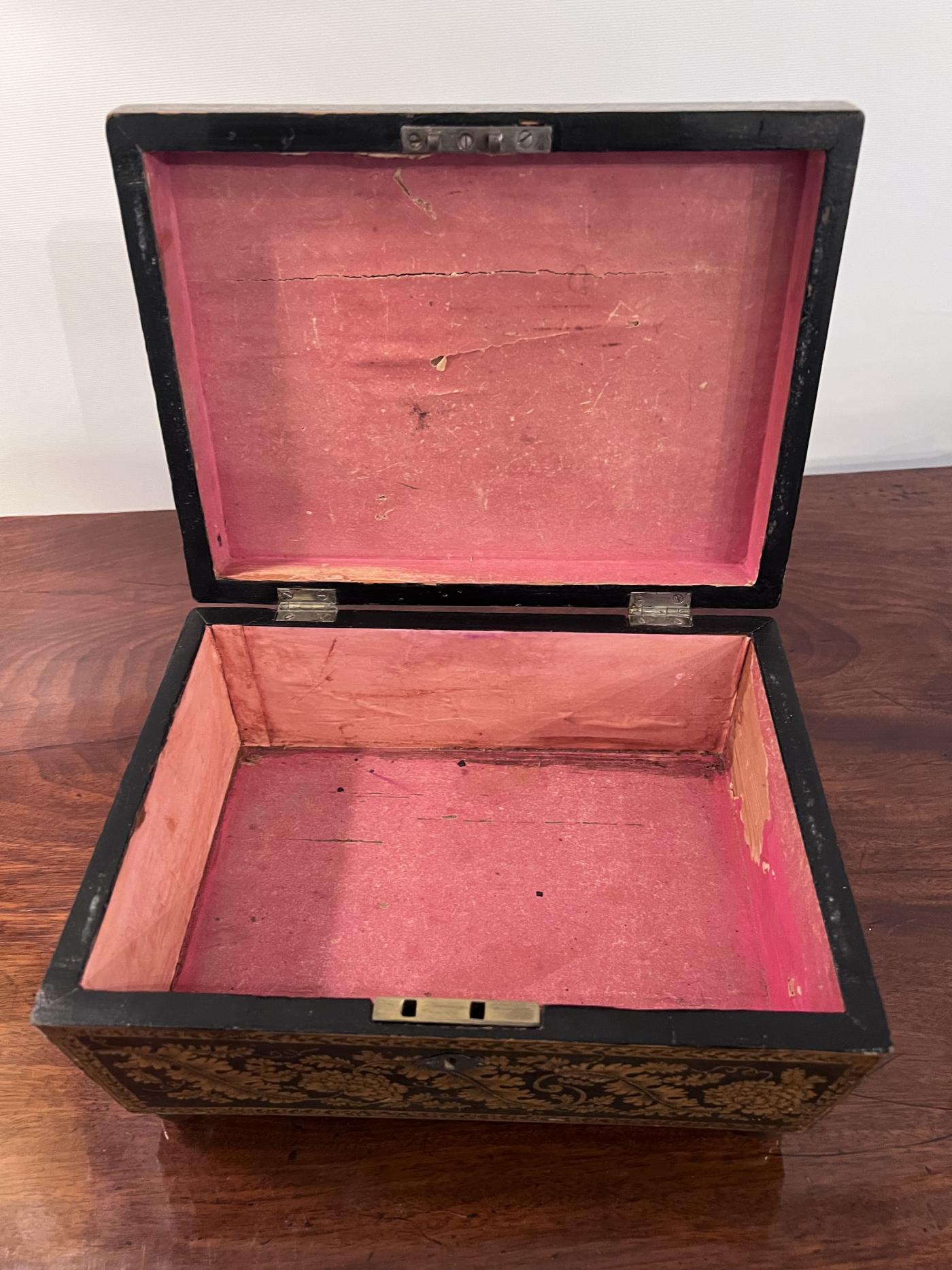 English Regency Penwork Box, circa 1815