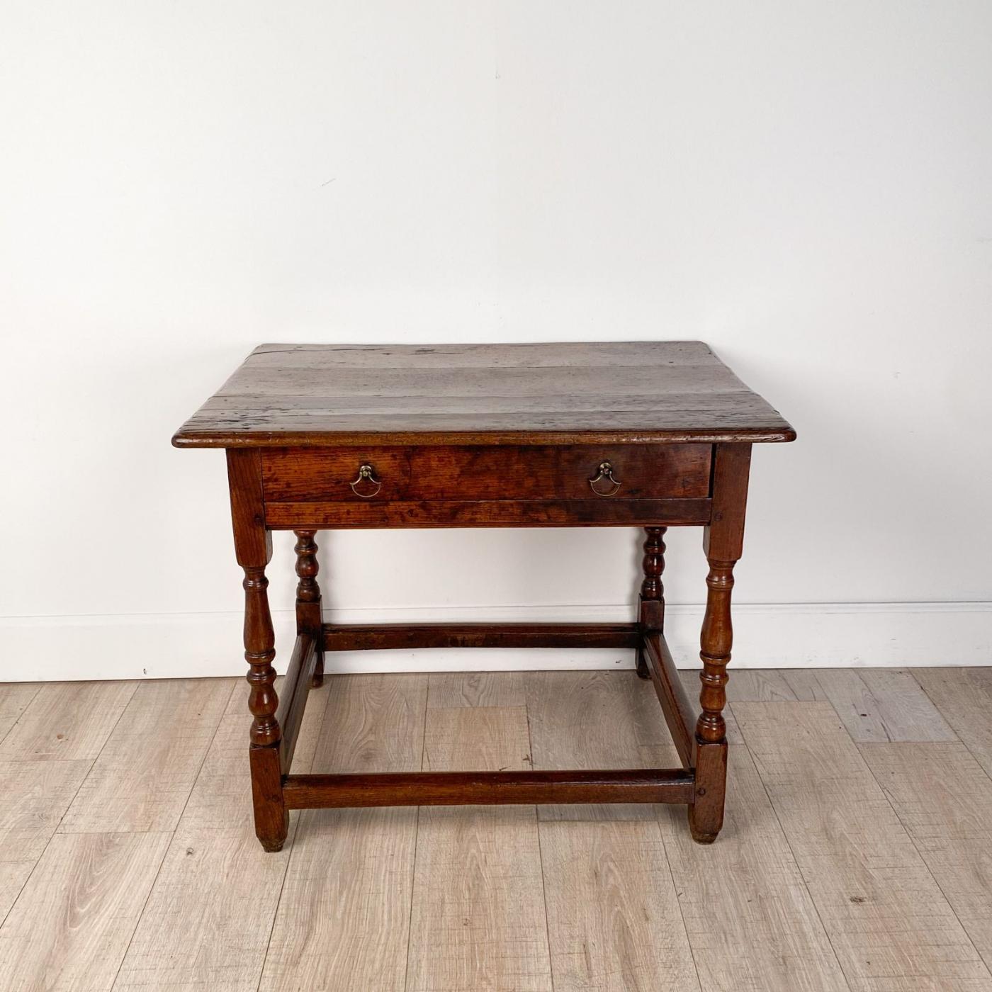 English Tavern Table with Drawer, circa 1700