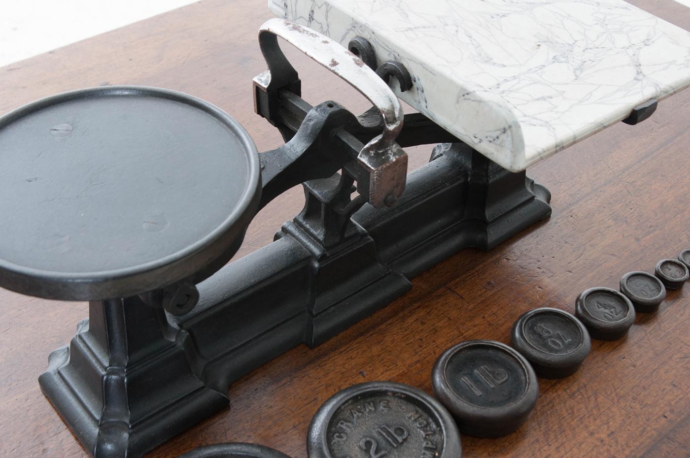 English Victorian Scale & Weights