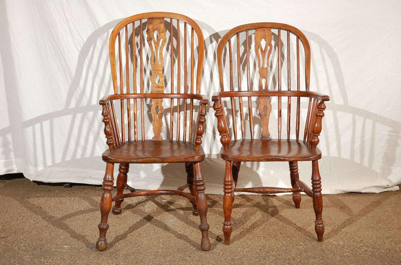 English Windsor Arm Chairs