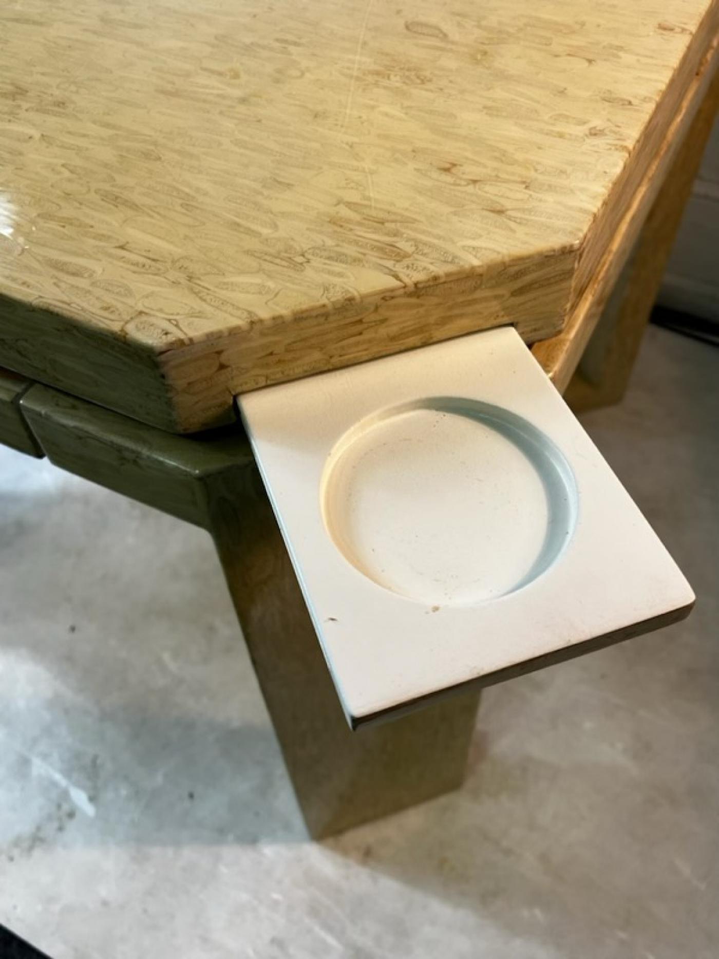 Enrique Garcel - MODERNIST TESSELATED GAME TABLE BY ENRIQUE GARCEL