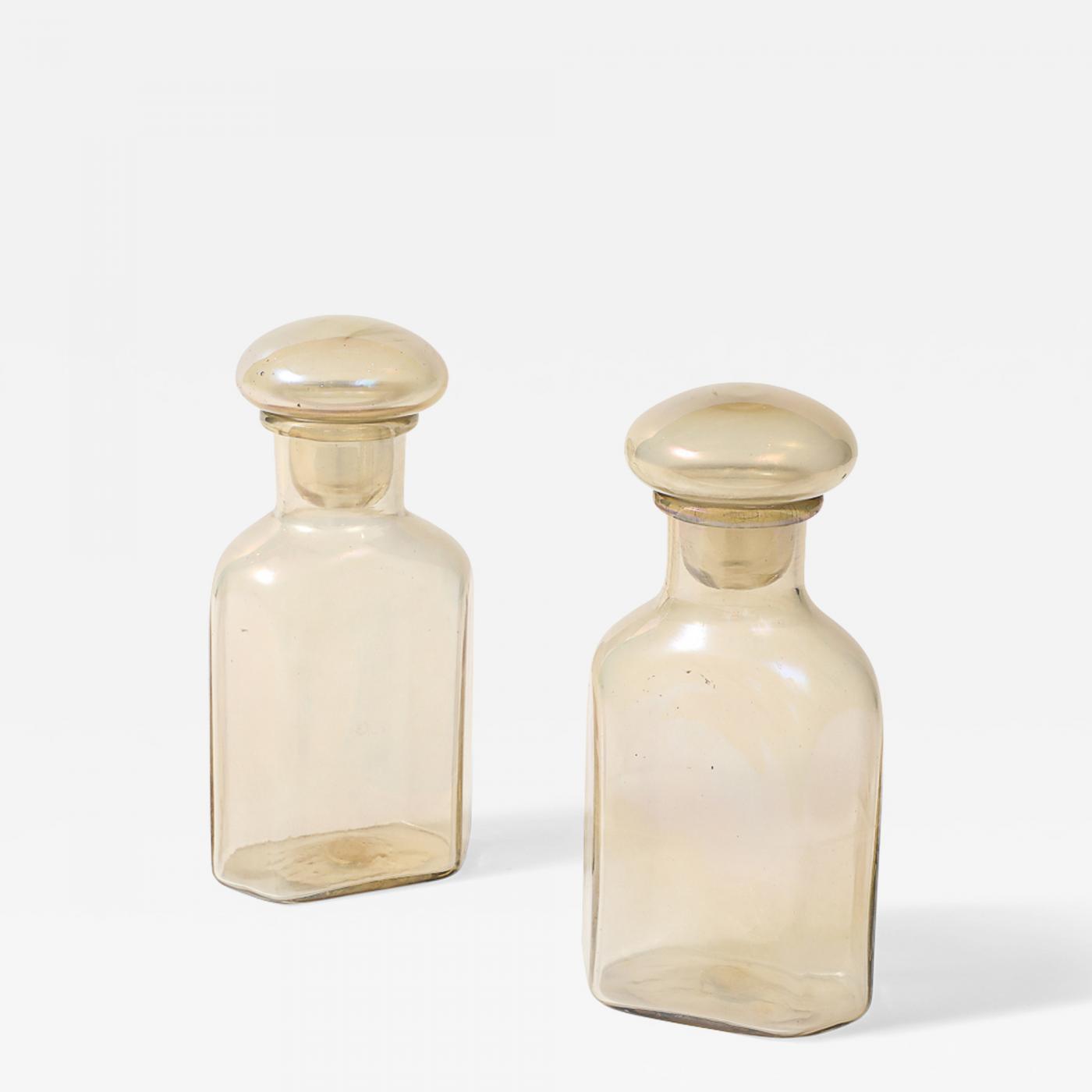 Ercole Barovier - Pair of Apothecary Style Stopper Bottles by Barovier ...