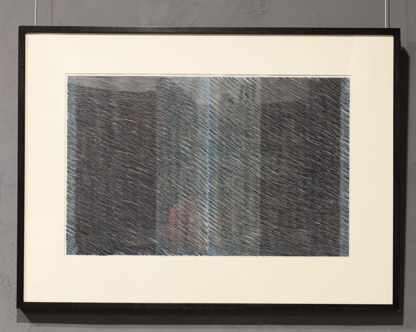 Eric Terry - Eric Terry, "Blue Flow", Graphite on Paper, 1975