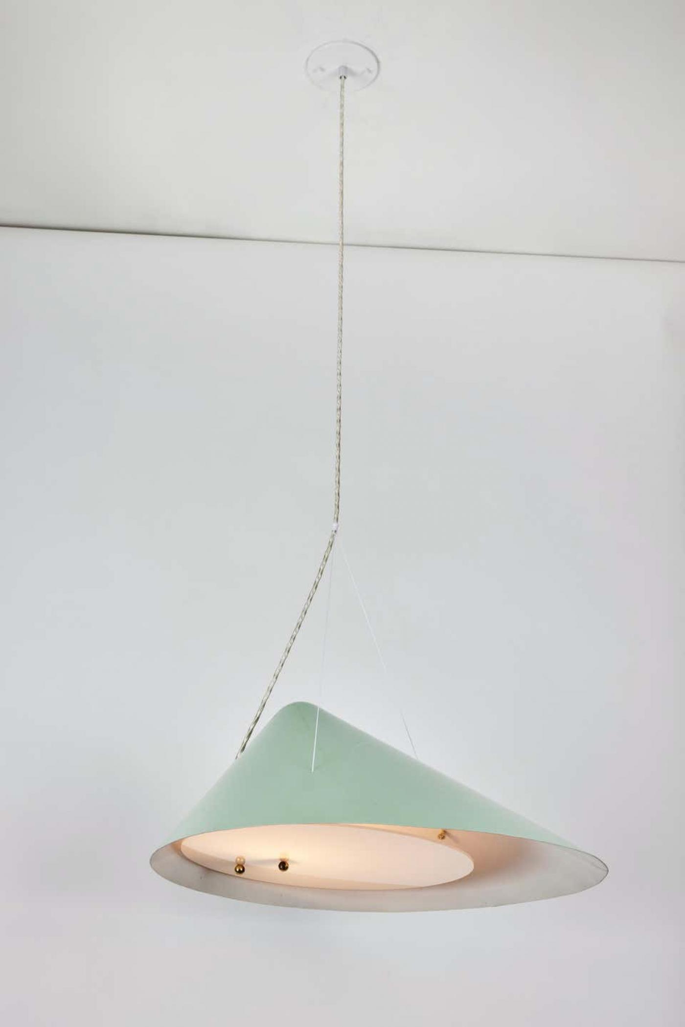Ettore Sottsass - 1950s Italian Suspension Lamp Attributed to Ettore ...