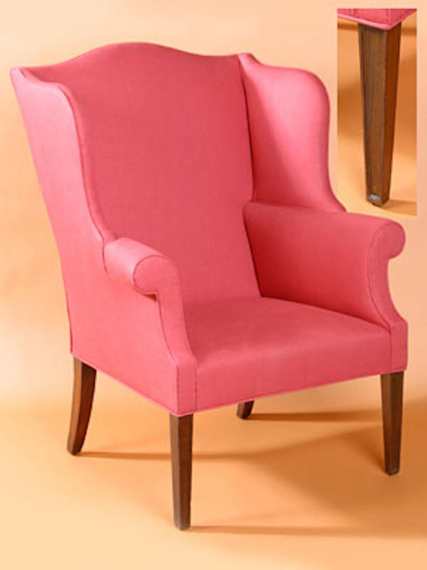 FEDERAL MOLDED STRAIGHT LEG WING CHAIR