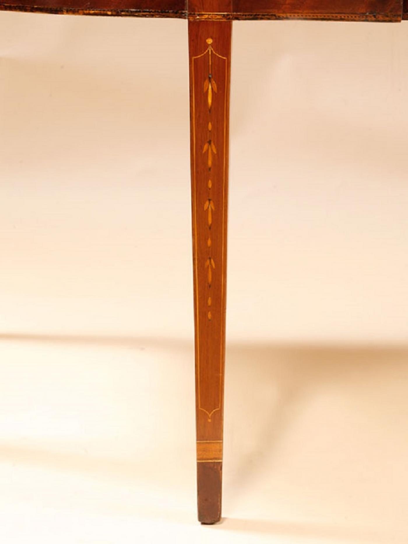 FEDERAL SERPENTINE FRONT SIDEBOARD WITH BELLFLOWER INLAYS