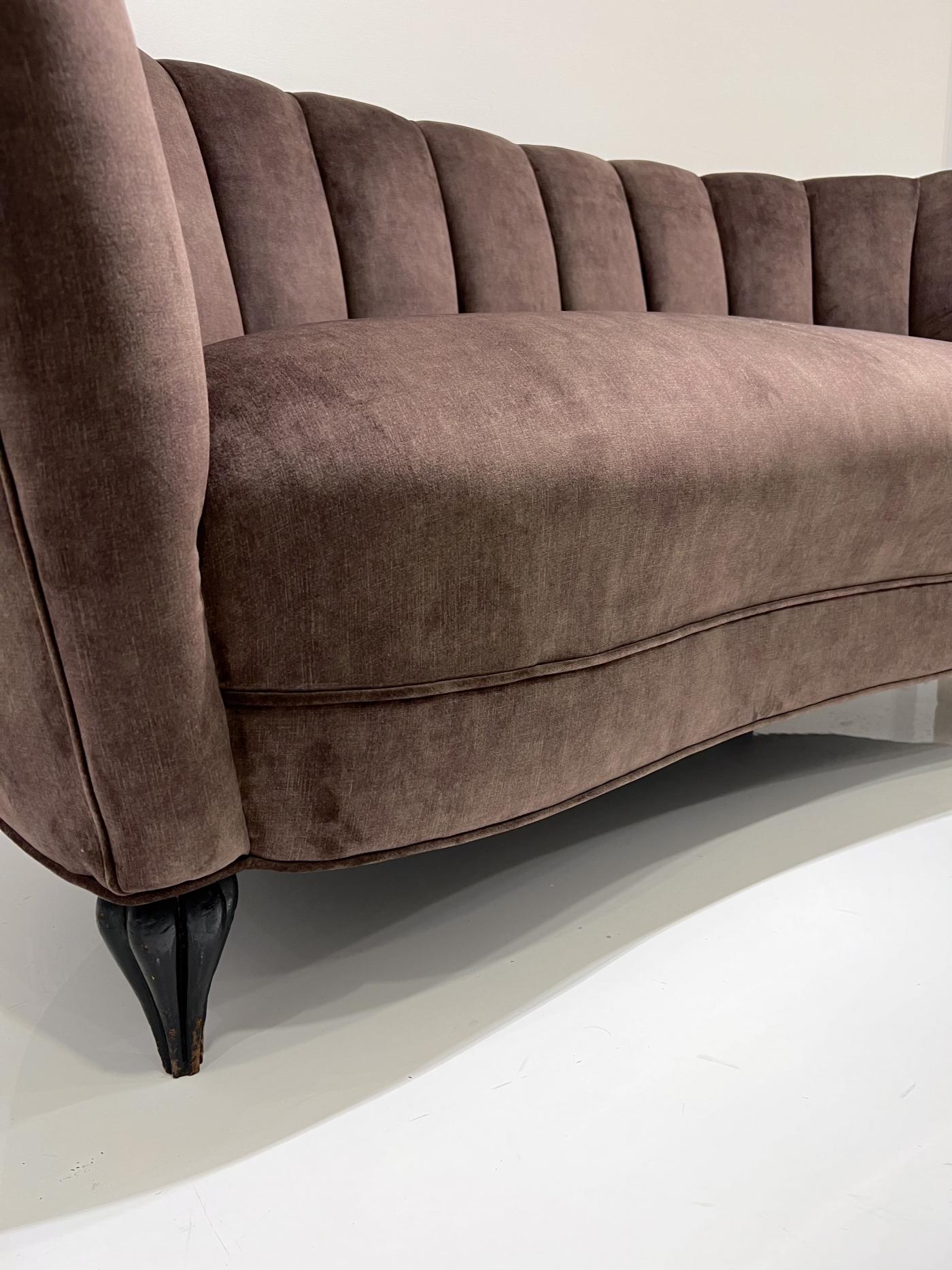 FRENCH ART DECO CHANNELED SOFA