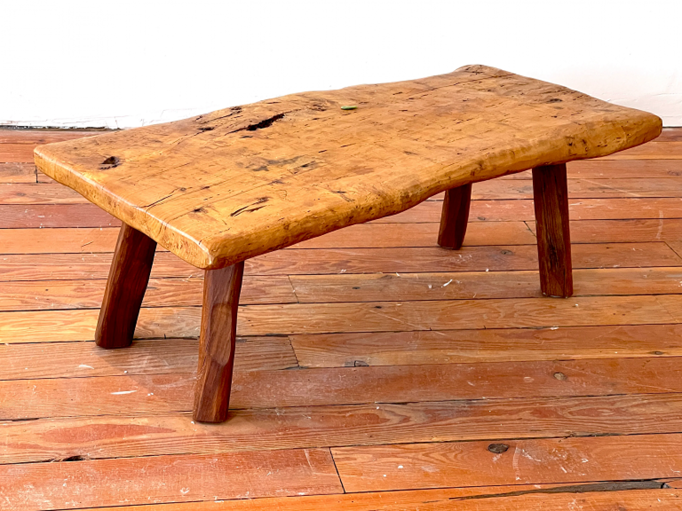 FRENCH PRIMITIVE COFFEE TABLE IN ELM
