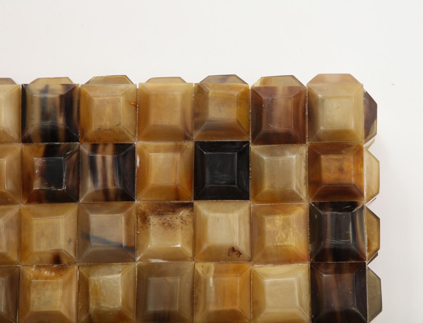 Faceted Horn Tile Box, 14x10