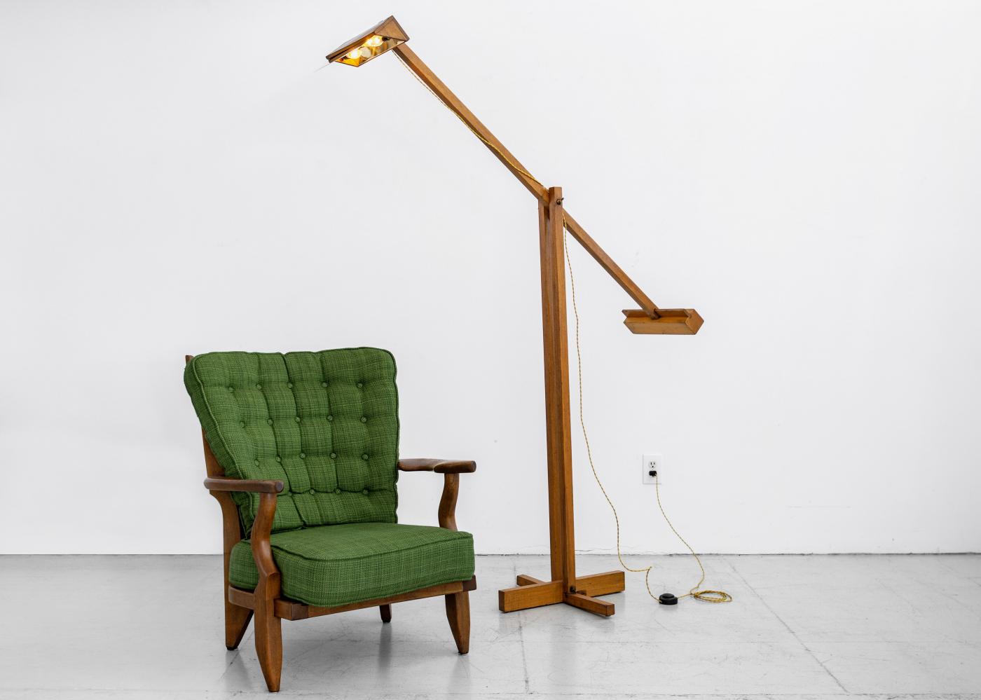 Filippo Panseca - FILIPPO PANSECA WOOD FLOOR LAMP