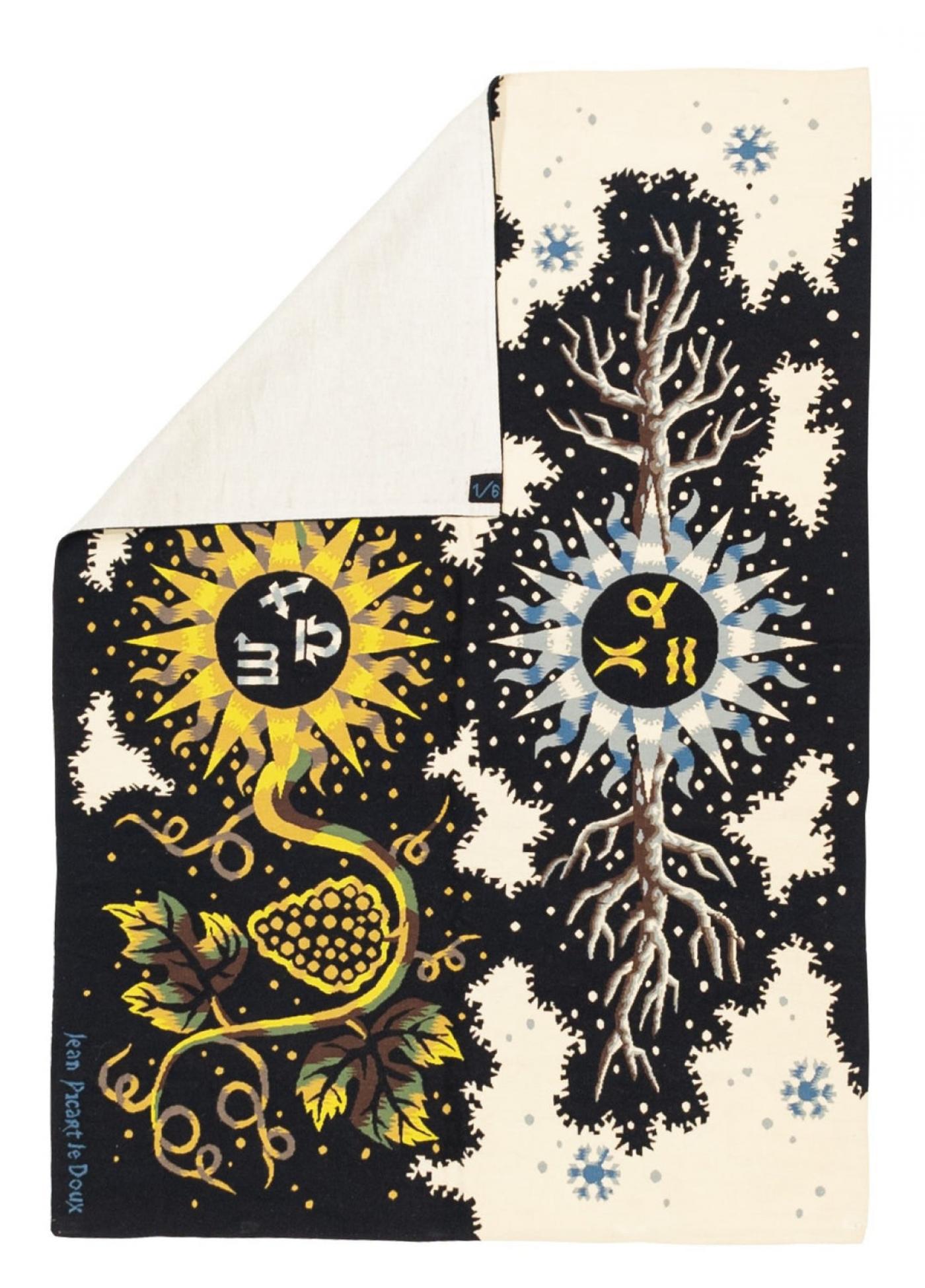 Jean Lurcat / Jean Lurçat - Fine mid century French tapestry signed by ...