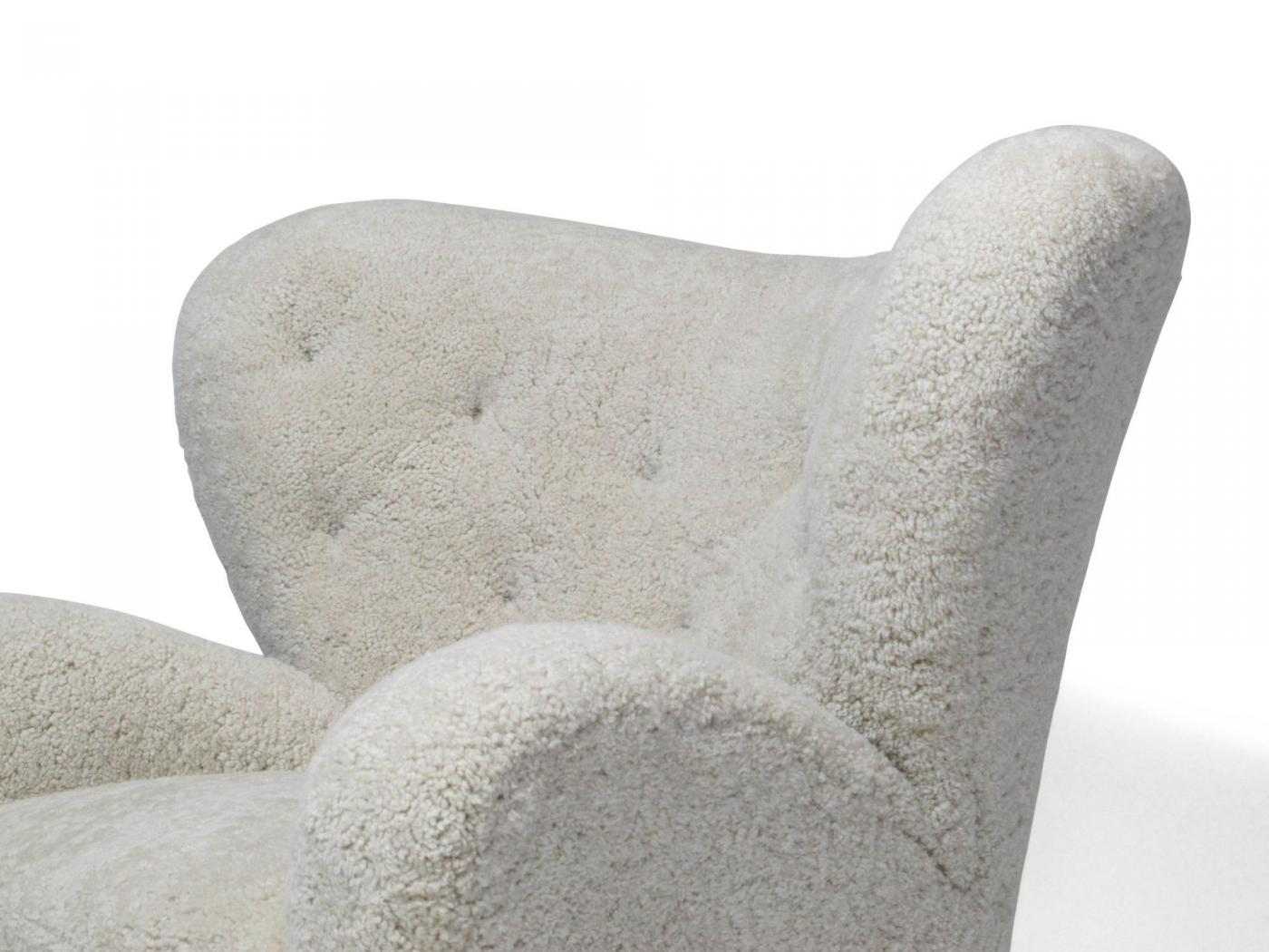 Flemming Lassen - Flemming Lassen "Tired Man" Sheepskin Lounge Chair ...