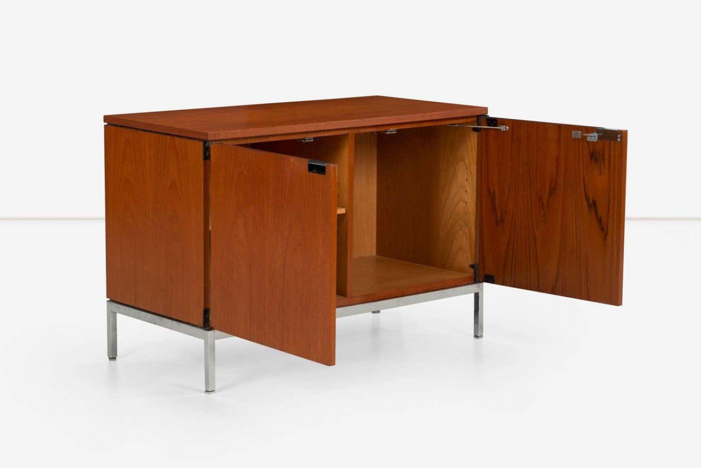 Florence Knoll - Florence Knoll Two-Door Cabinet in Teak-Wood