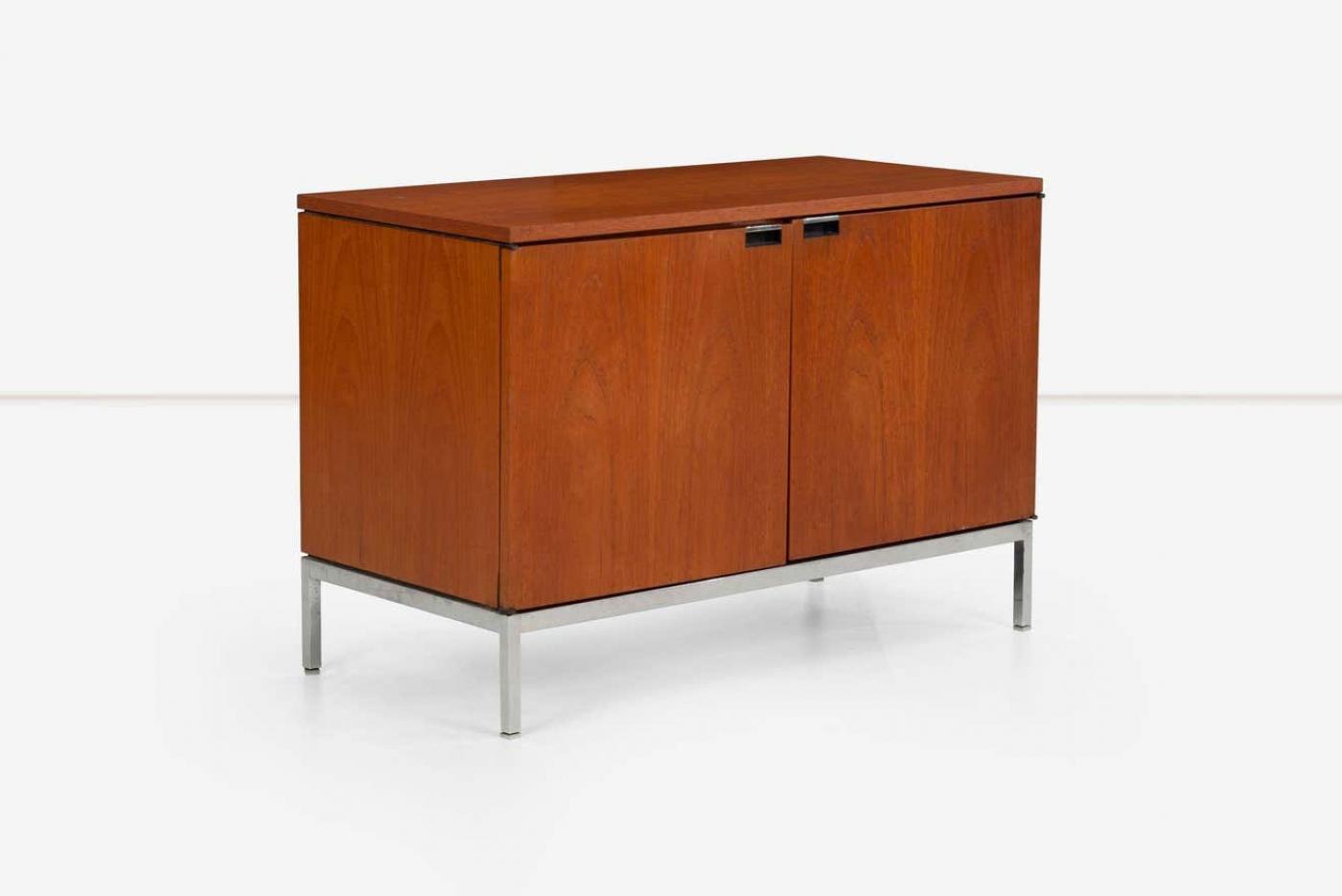 Florence Knoll - Florence Knoll Two-Door Cabinet in Teak-Wood