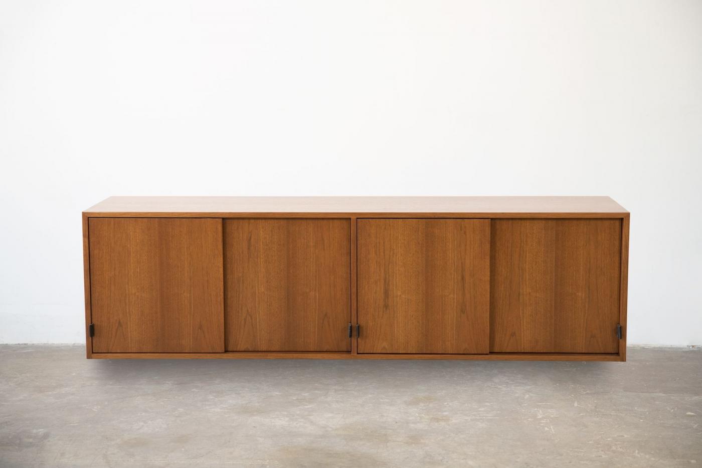 Florence Knoll - Florence Knoll Wall Mount Cabinet in Walnut with Oak ...