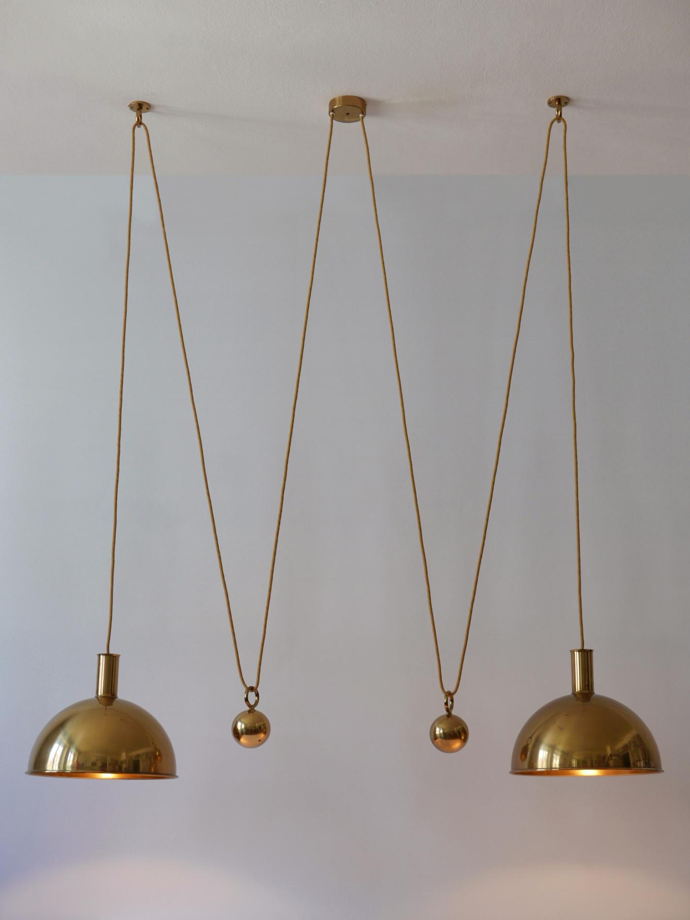 Florian Schulz - Rare Early Double Solid Brass Counterweight Pendant ...