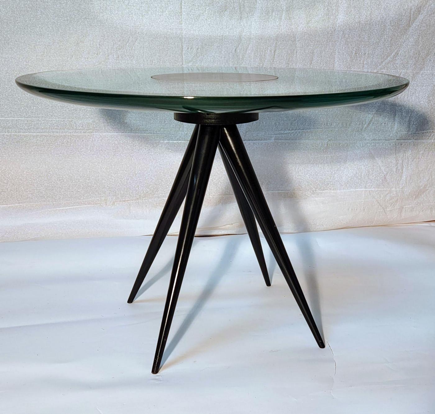 Fontana Arte (FontanaArte) - Cast Glass Side Table by Pietro Chiesa ...
