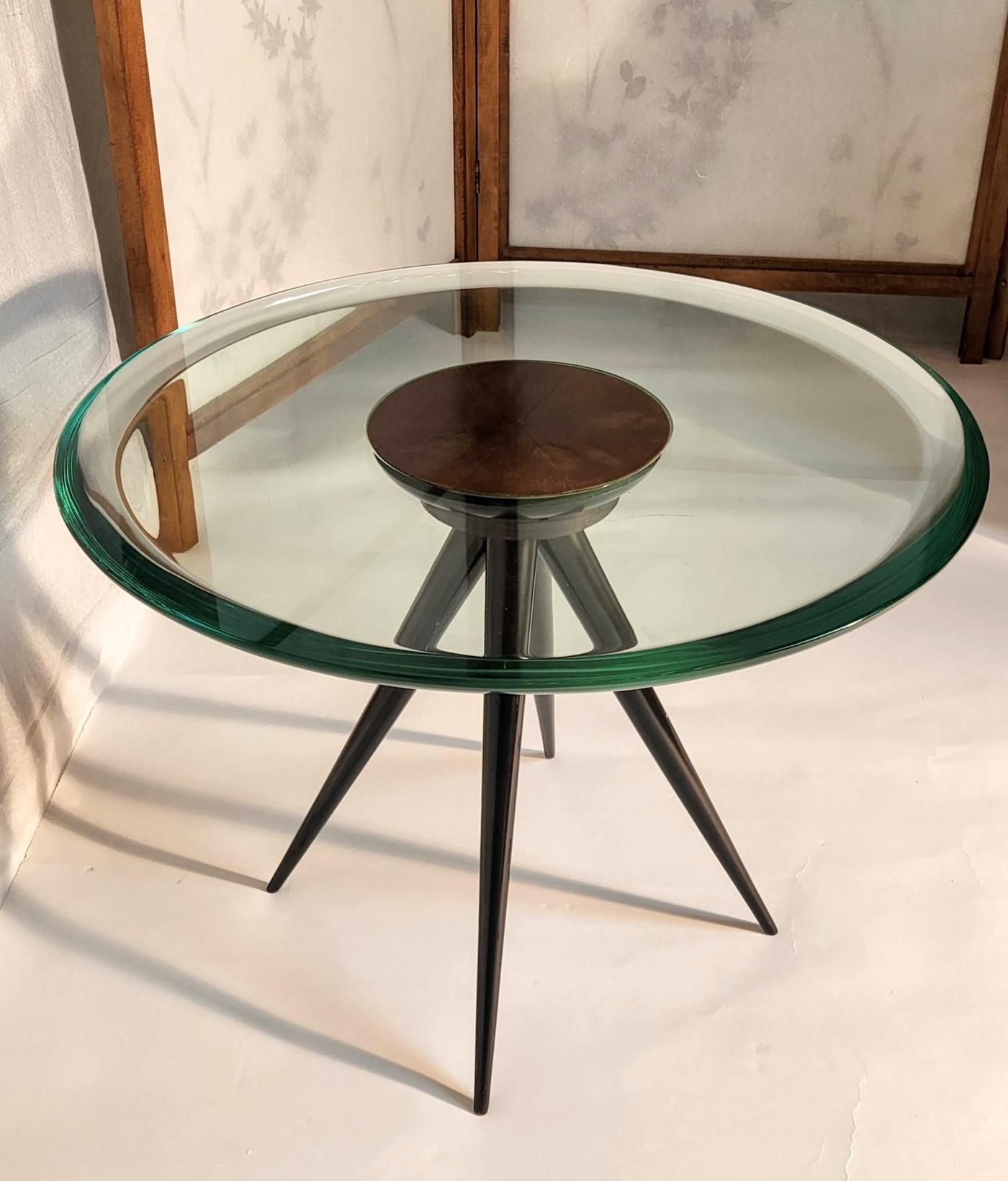 Fontana Arte (FontanaArte) - Cast Glass Side Table by Pietro Chiesa ...