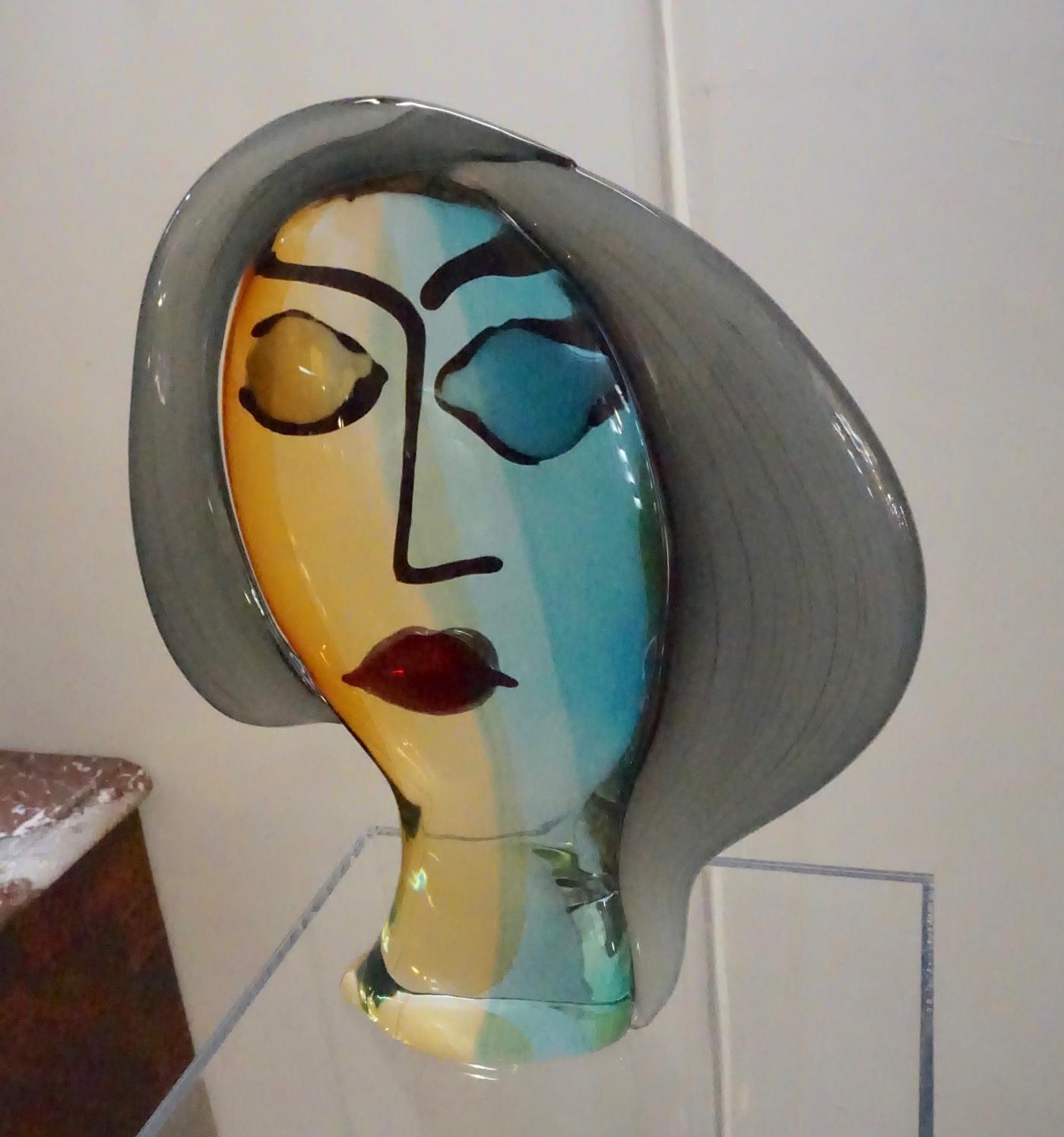 Formia Murano - Formia 1980s Modern Italian Colored Murano Glass Woman ...