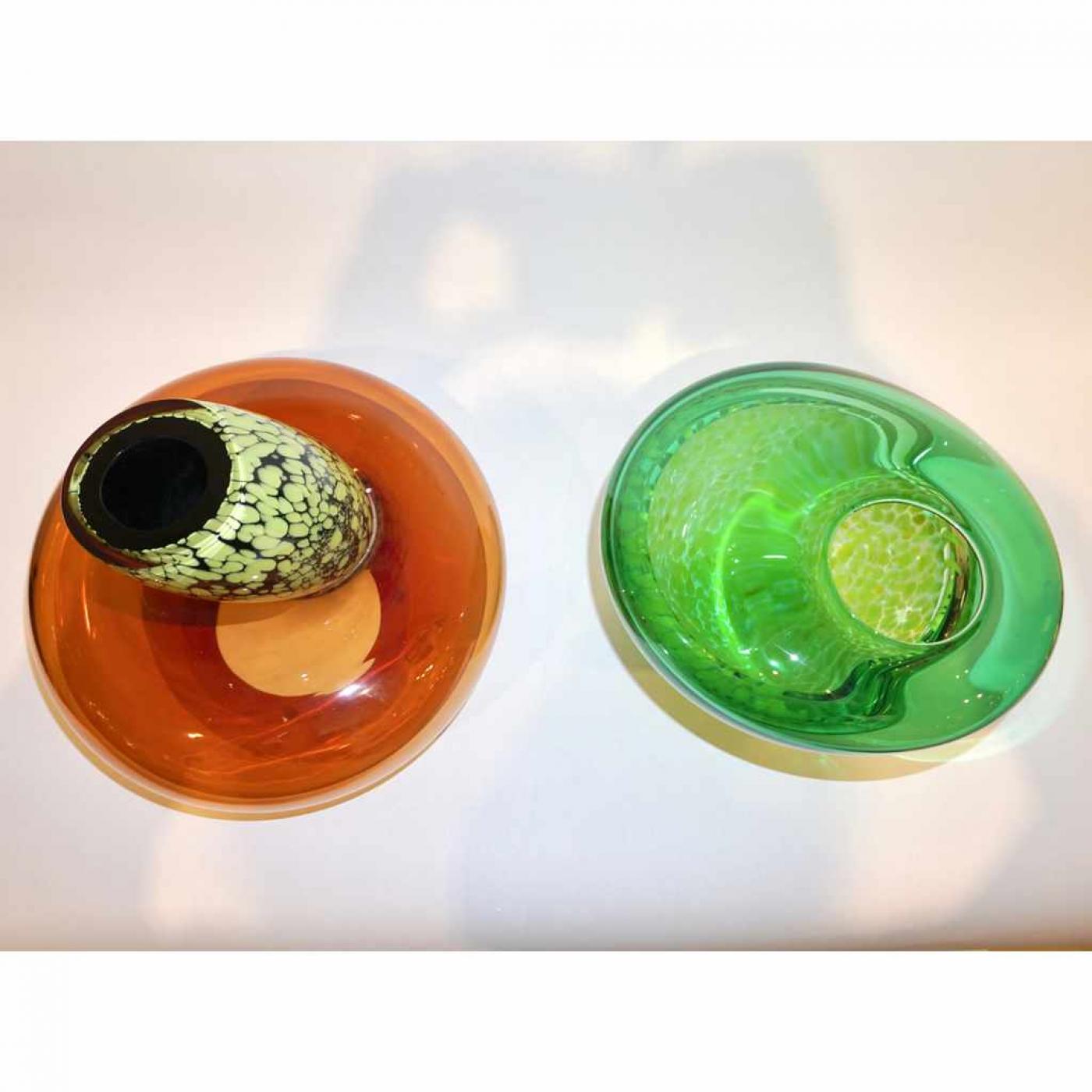 Formia Murano - Hilton McConnico by Formia 1990s Italian Orange and ...