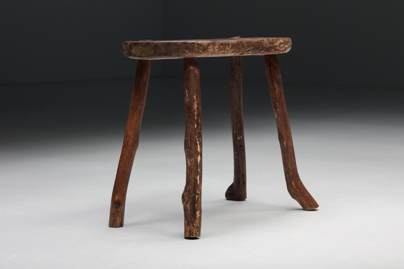 Four Legged Robust Stool - 1940's