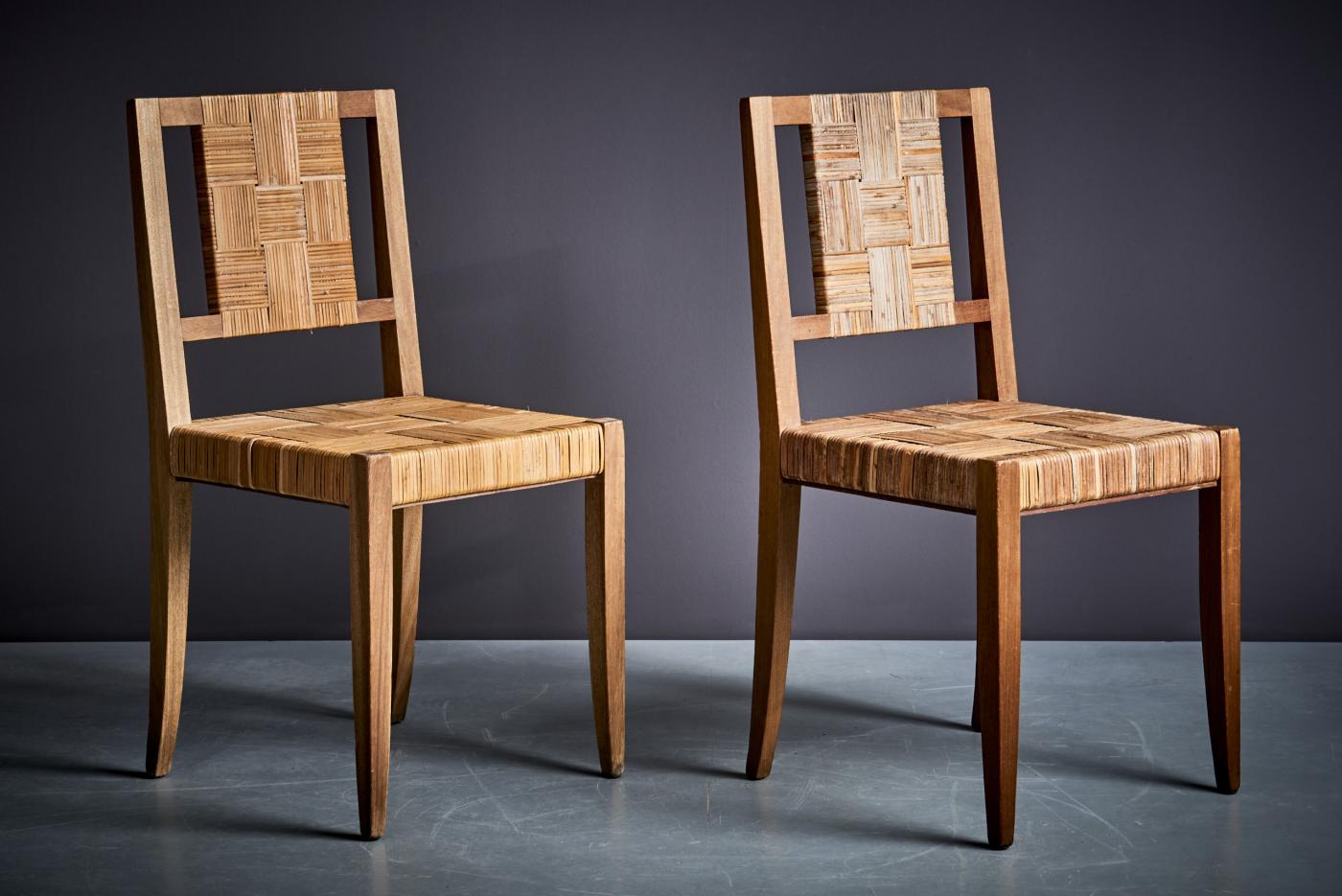 Francis Jourdain - Pair of Francis Jourdain Art Deco Side Chairs France ...