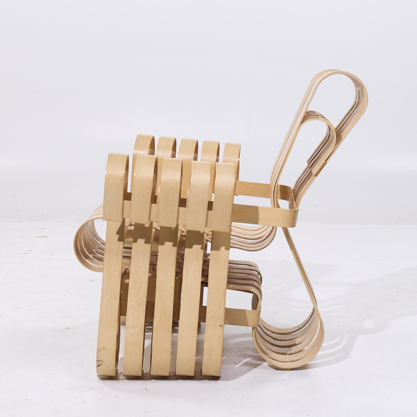 Frank Gehry - Frank Gehry for Knoll Mid Century Power Play Chairs - Pair