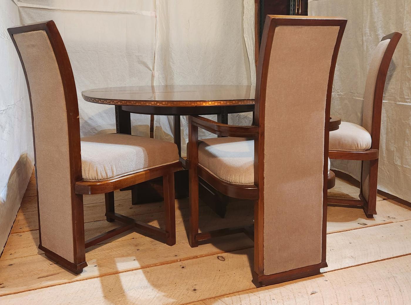 Frank Lloyd Wright - Frank Lloyd Wright Mahogany Game Table Risers ...