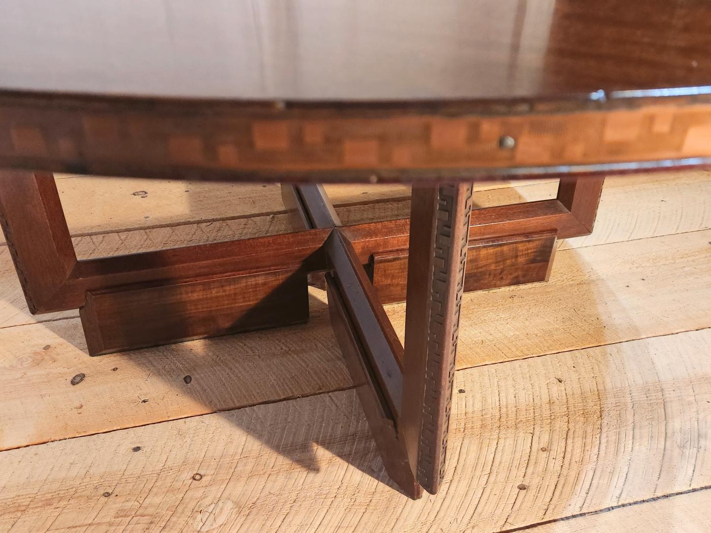 Frank Lloyd Wright - Frank Lloyd Wright Mahogany Game Table Risers ...