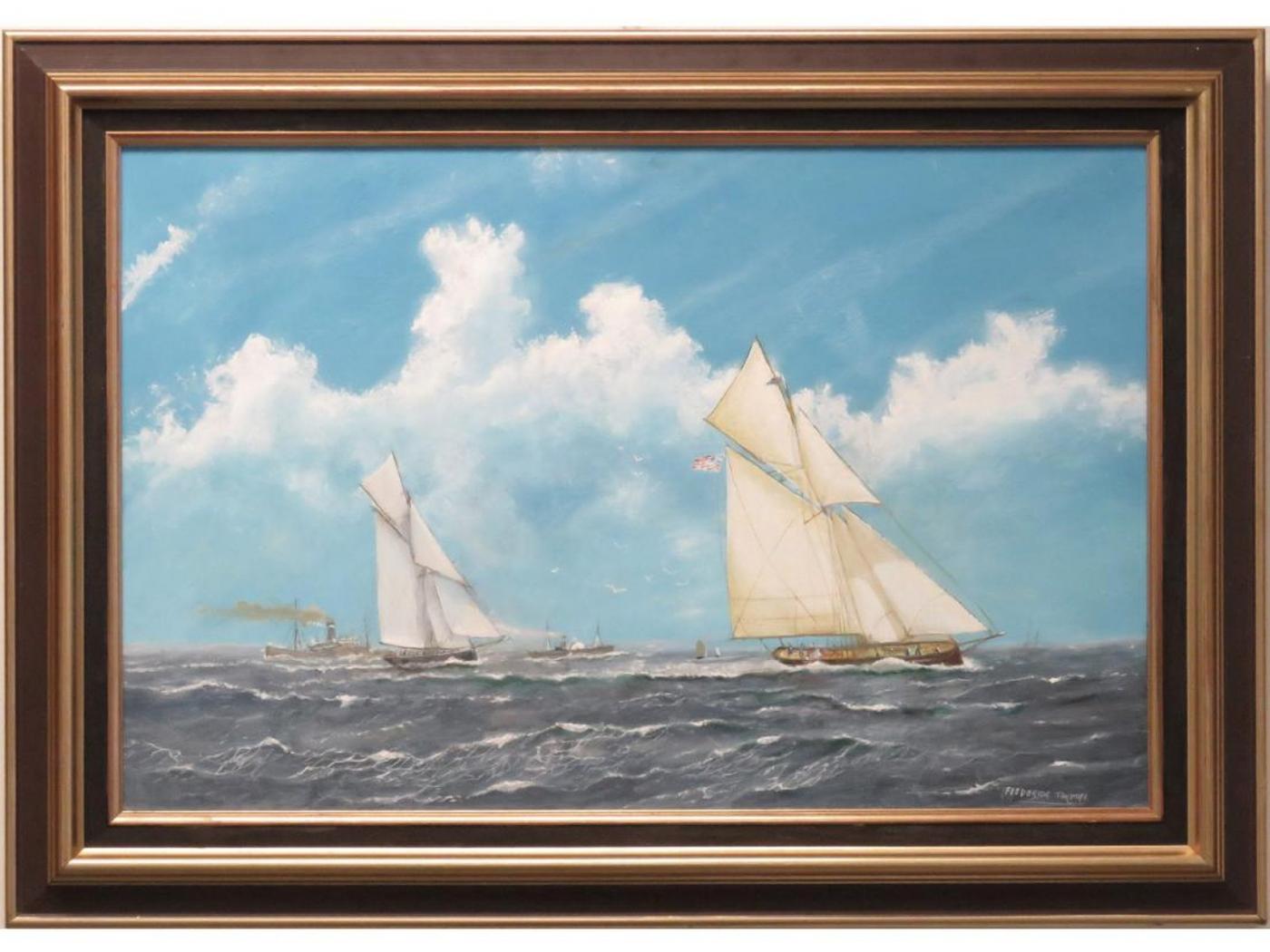 Frederick Tordoff - "American Cup Race 1885"