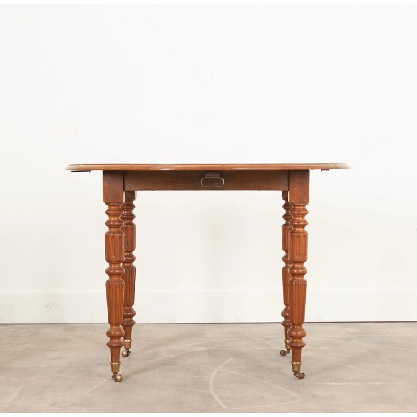French 19th Century Drop-leaf Extending Table