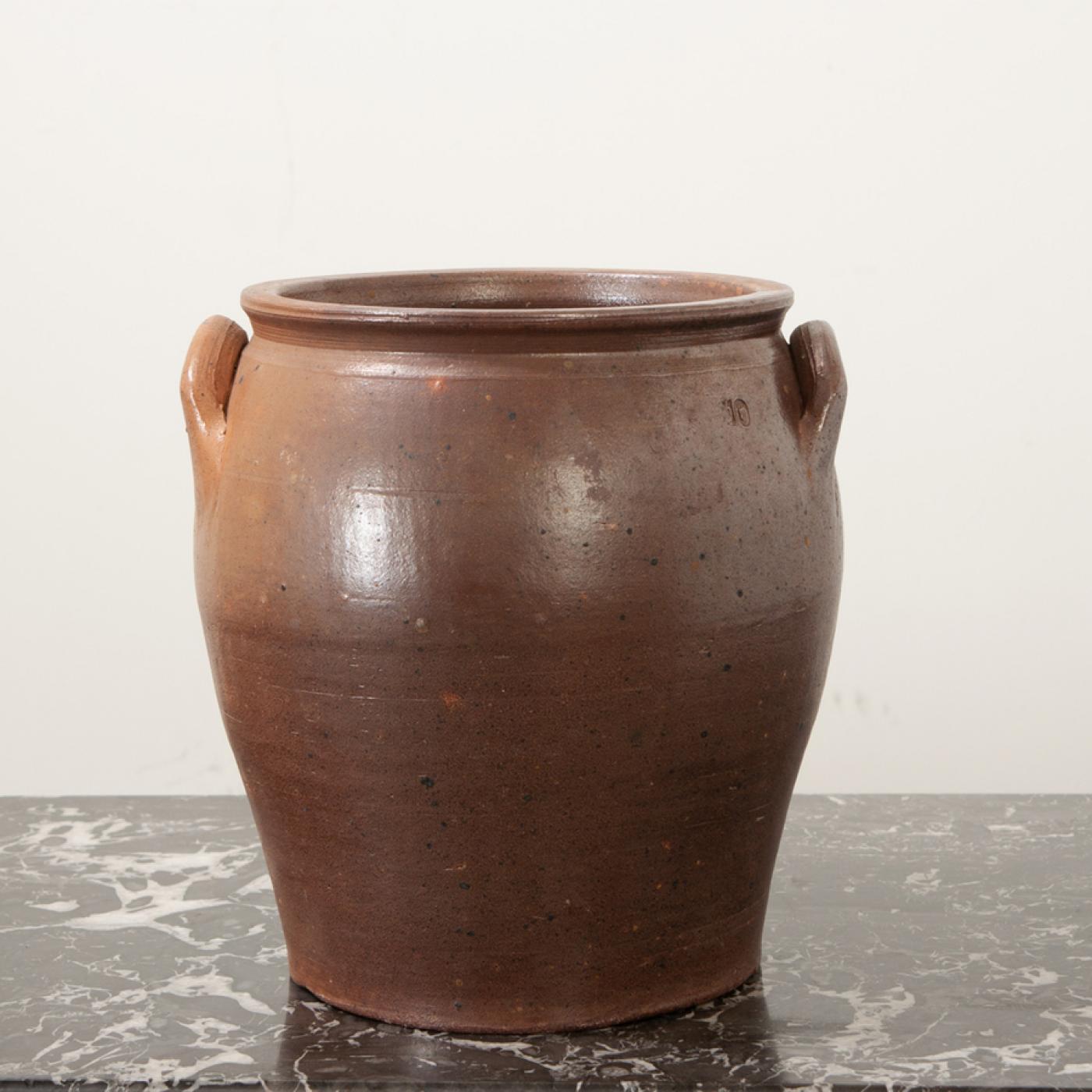 French 19th Century Earthenware Storage Jar