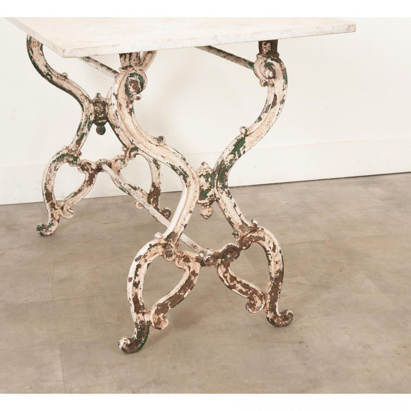 French 19th Century Large Bistro Table