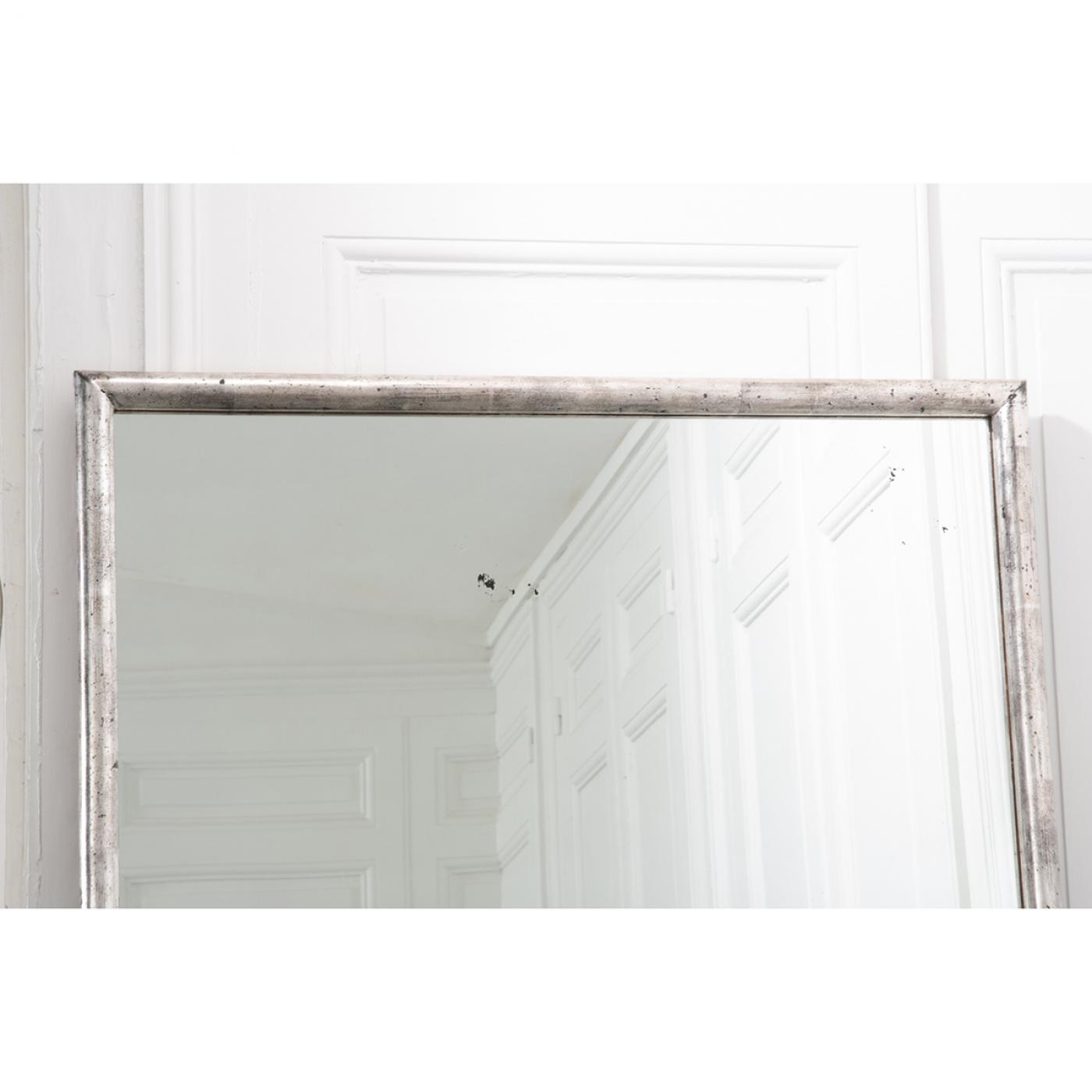 French 19th Century Silver Gilt Mirror