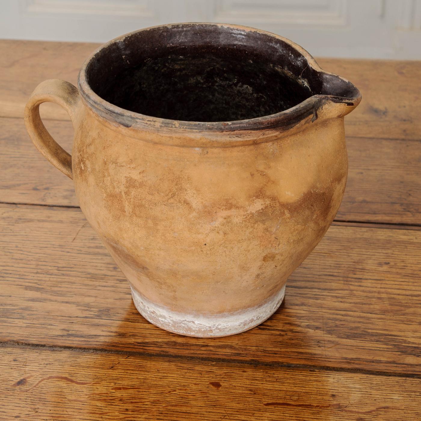 French 19th Century Terra Cotta Pitcher