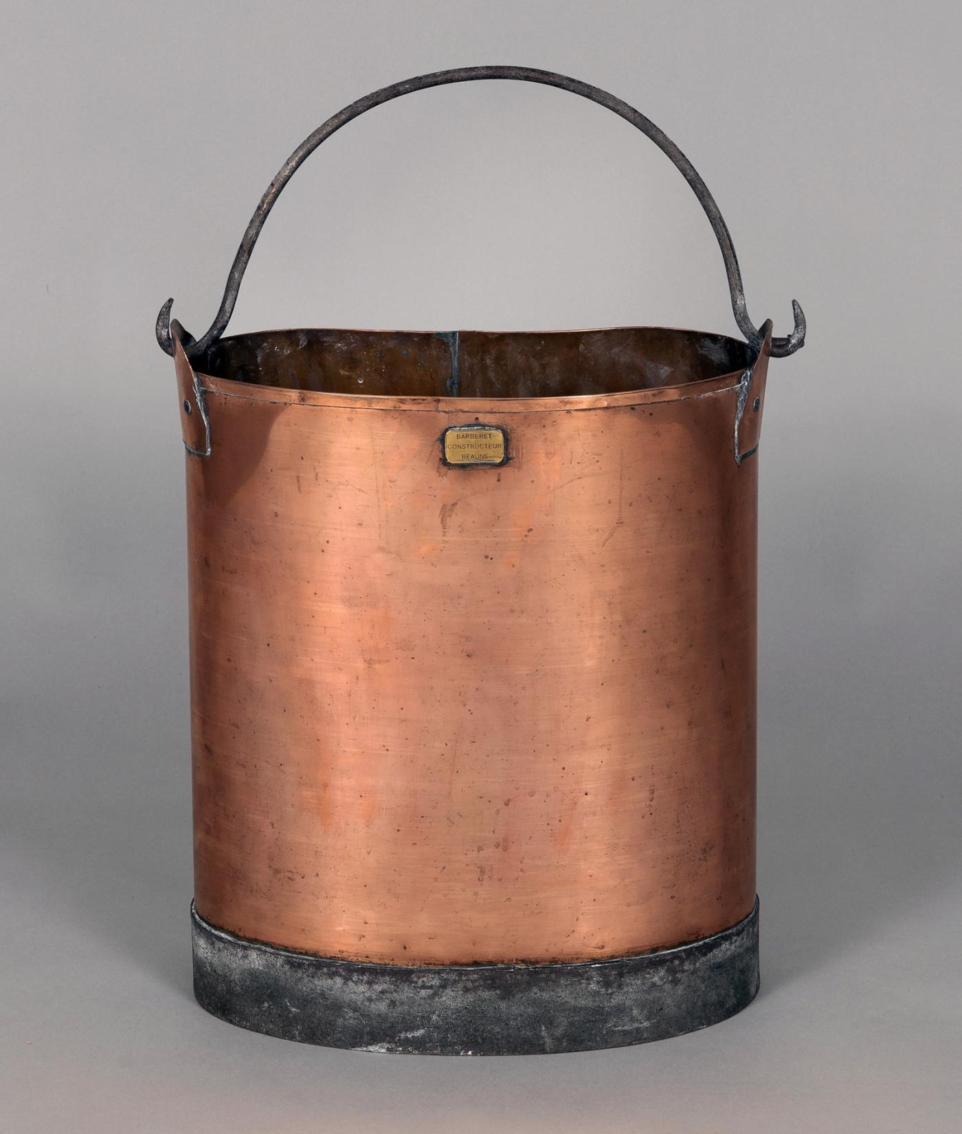 French Antique Copper Pail