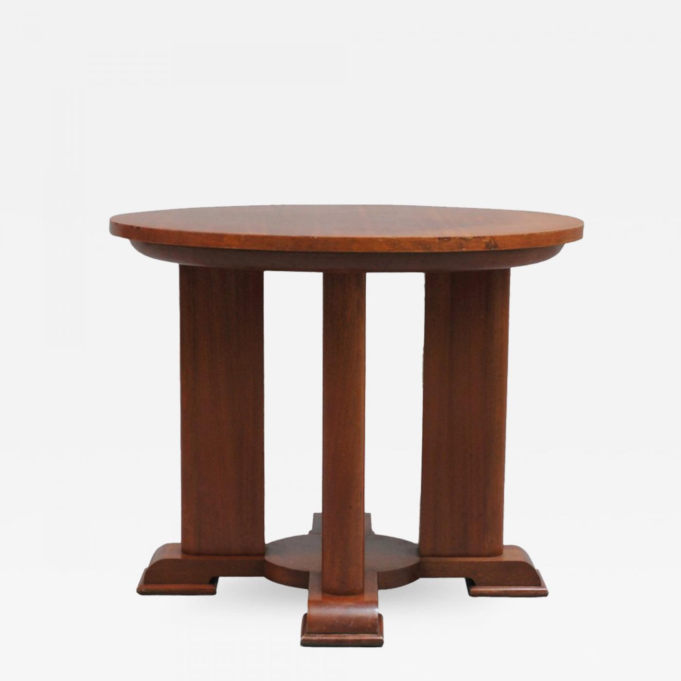 A Fine French Art Deco Mahogany side table