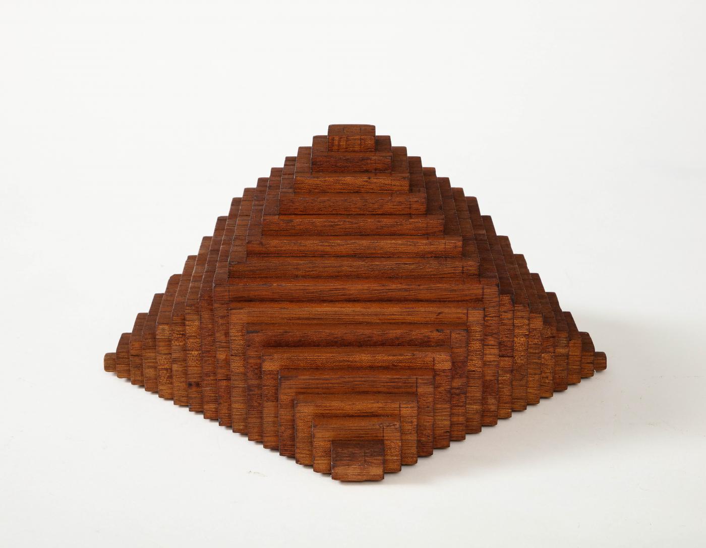 French Block Carved Pyramid, Circa 1960s