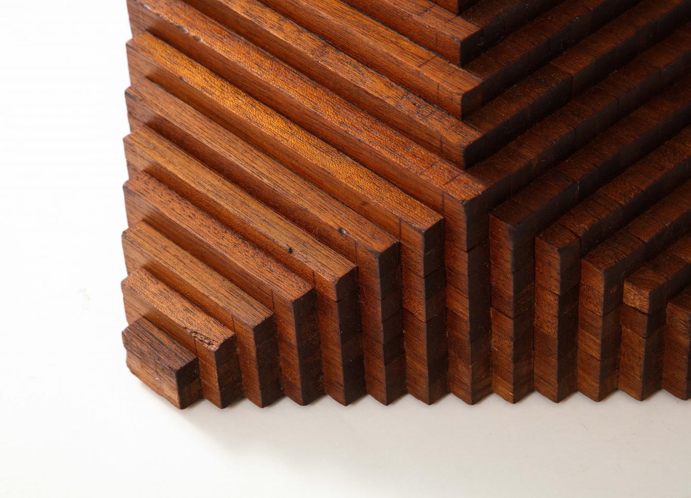 French Block Carved Pyramid, Circa 1960s